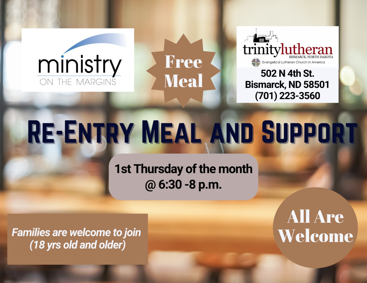Re-Entry Meal & Support - Trinity Lutheran Church, Bismarck, North Dakota